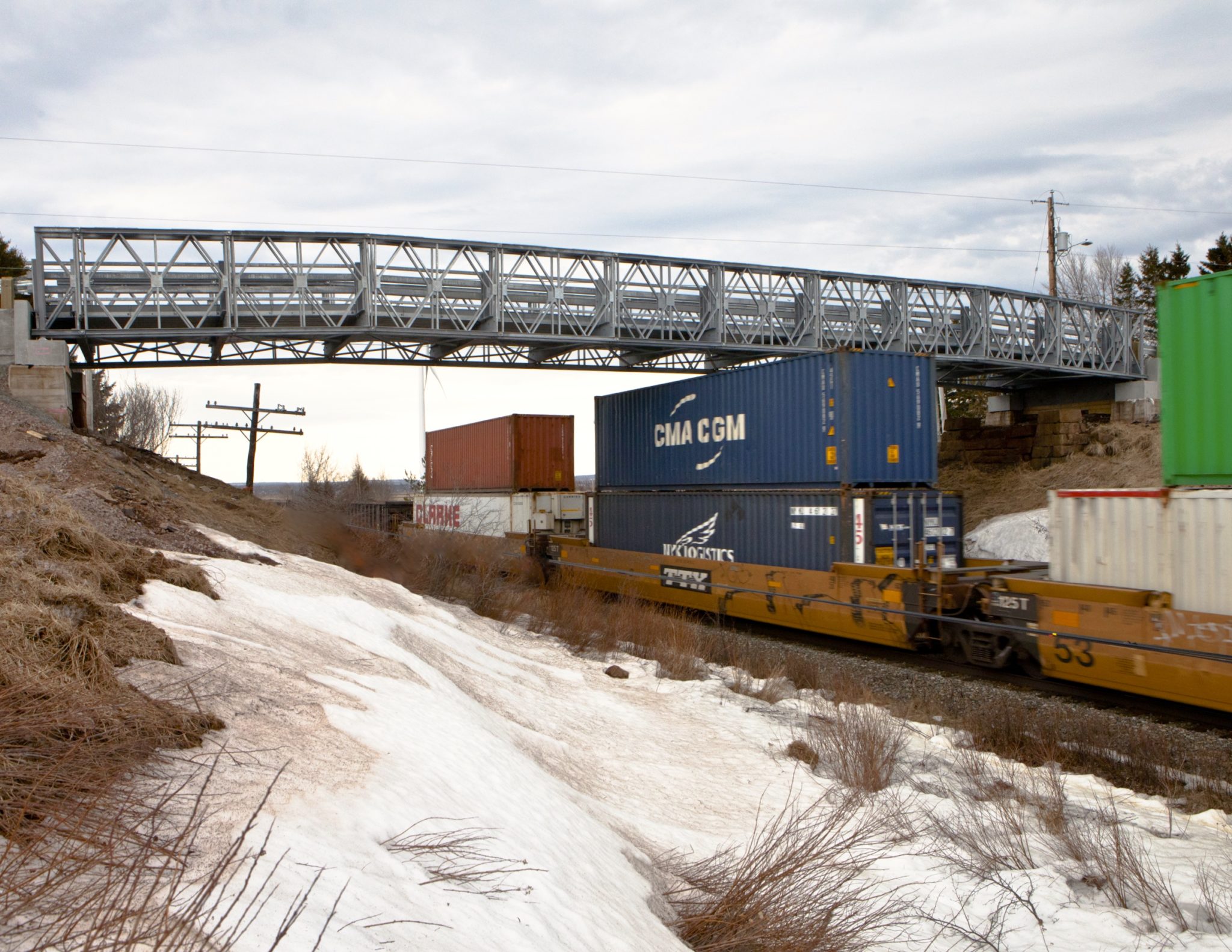 Modular Panel Bridge supplied to CN rail crossing by Algonquin Bridge