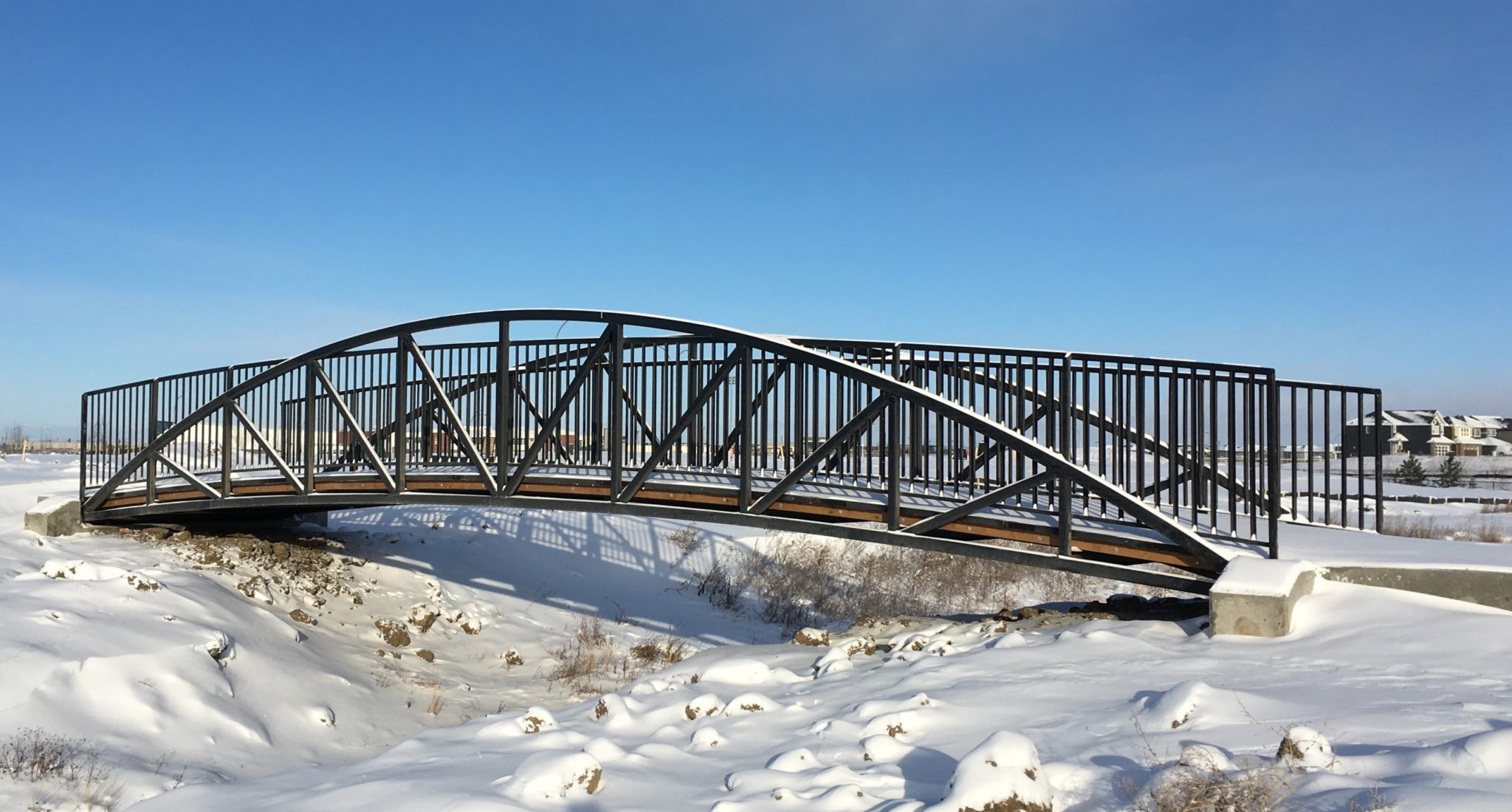 Bowstring Truss Bridge fits Alberta development's requirements