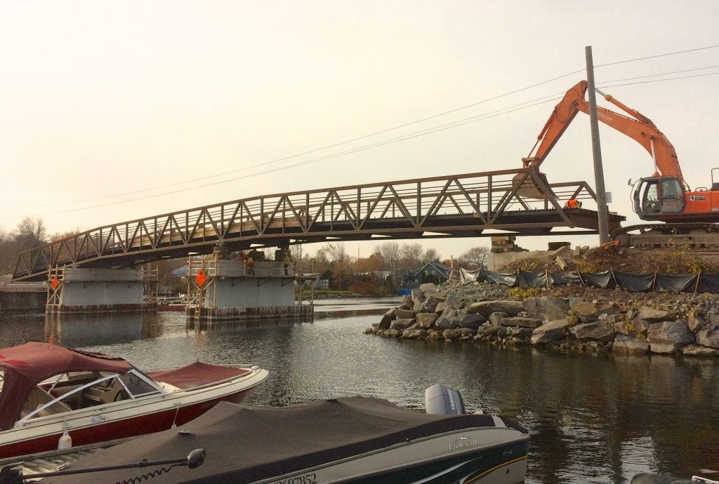 Bolted Bowstring Truss Bridge, Kelowna Airport, BC