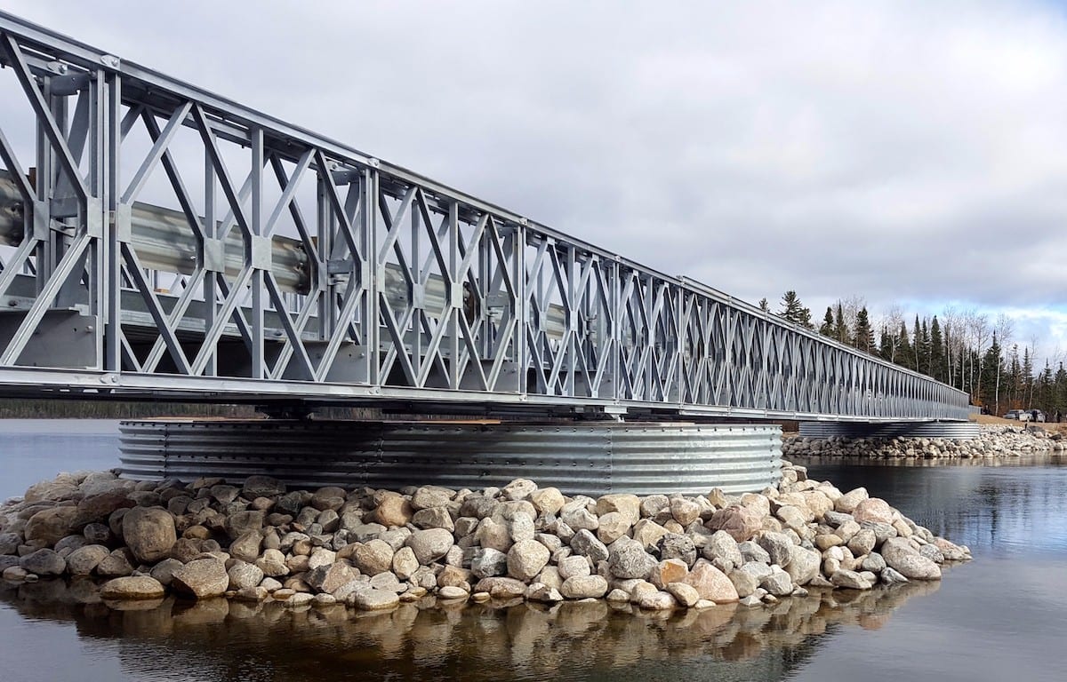 Modular Bridge provides road access to ON First Nation community