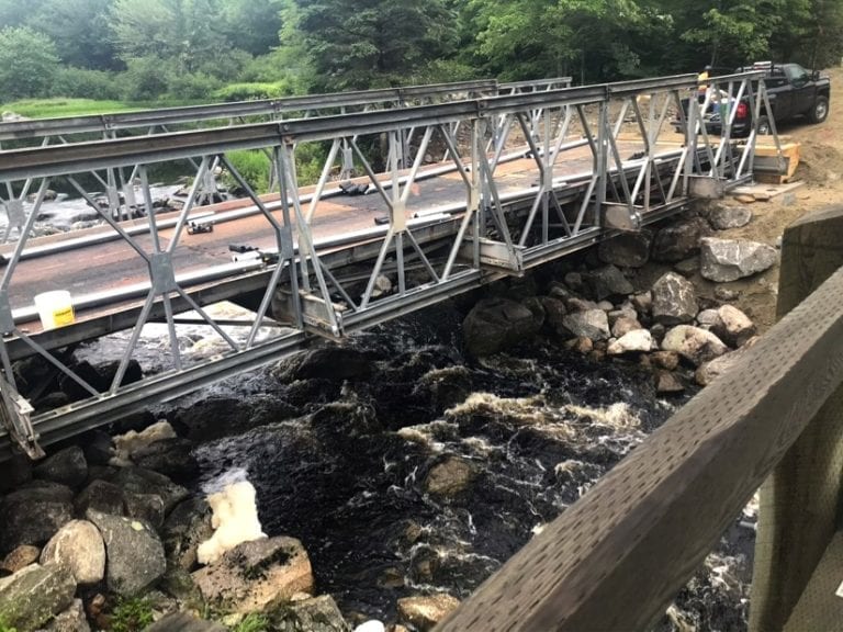 Algonquin Modular Panel rental bridge used on East Chester, NS project
