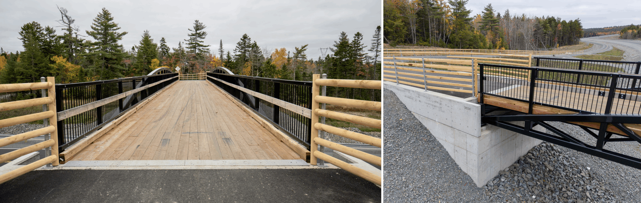 Algonquin Pedestrian/Trail Bridge connects “Blue Route” over Aerotech ...